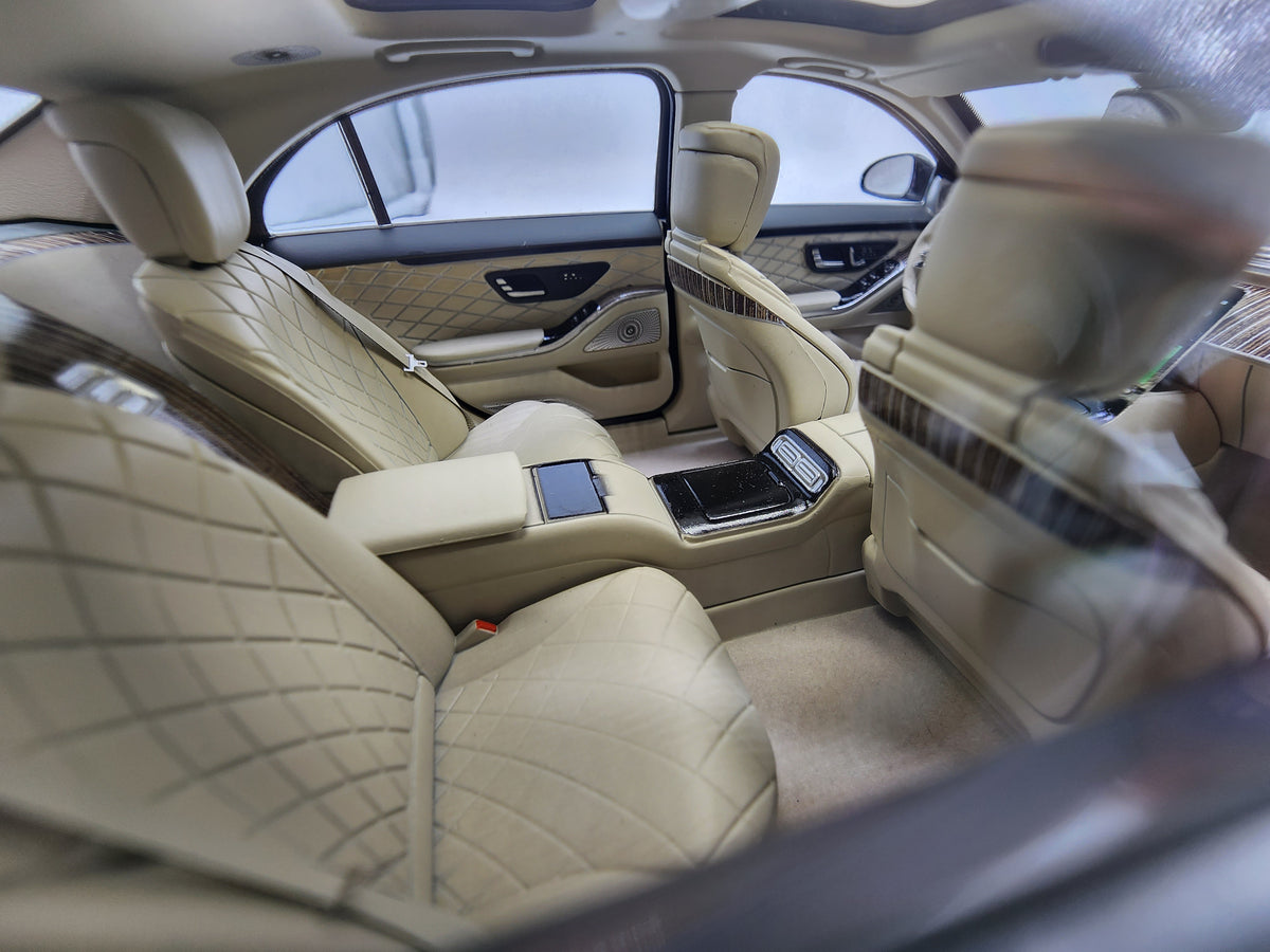 Norev 2021 Mercedes Benz S-Class AMG Line W223 Black Metallic OPENS 1 ...