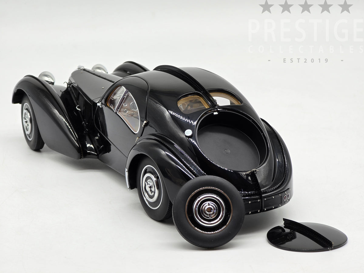 AUTOart 1938 Bugatti 57SC Atlantic Coupe Schwarz Black w Disc Wheels 1 ...