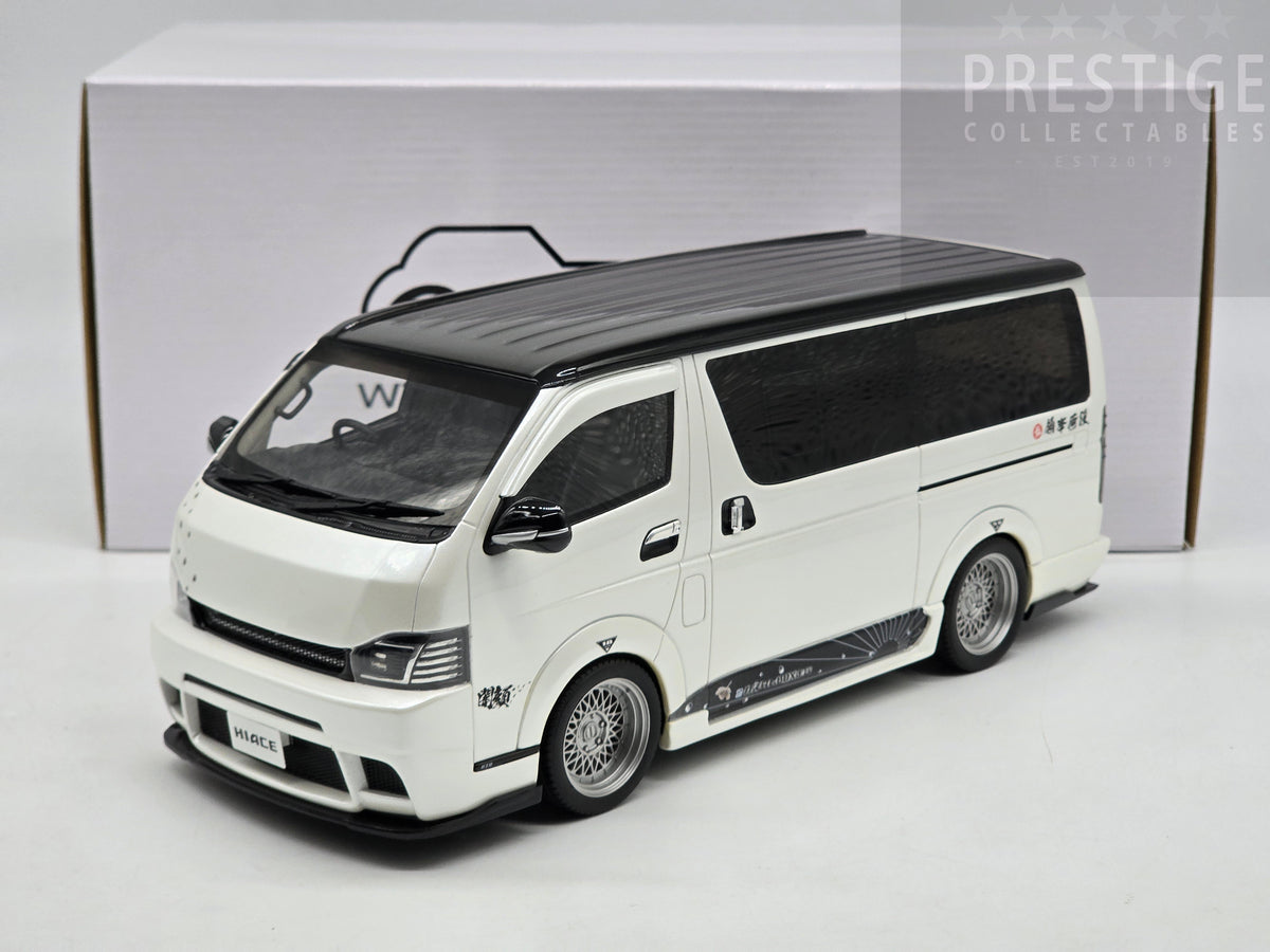 Ottomobile 2008 Toyota Hiace Super GL Custom Pearl White OT1136 1:18 ...