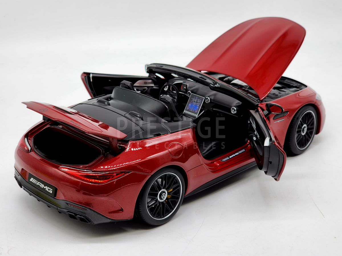 Genuine 2022 Mercedes Benz AMG SL63 4Matic+ Roadster (R232) Red 1:18 ...