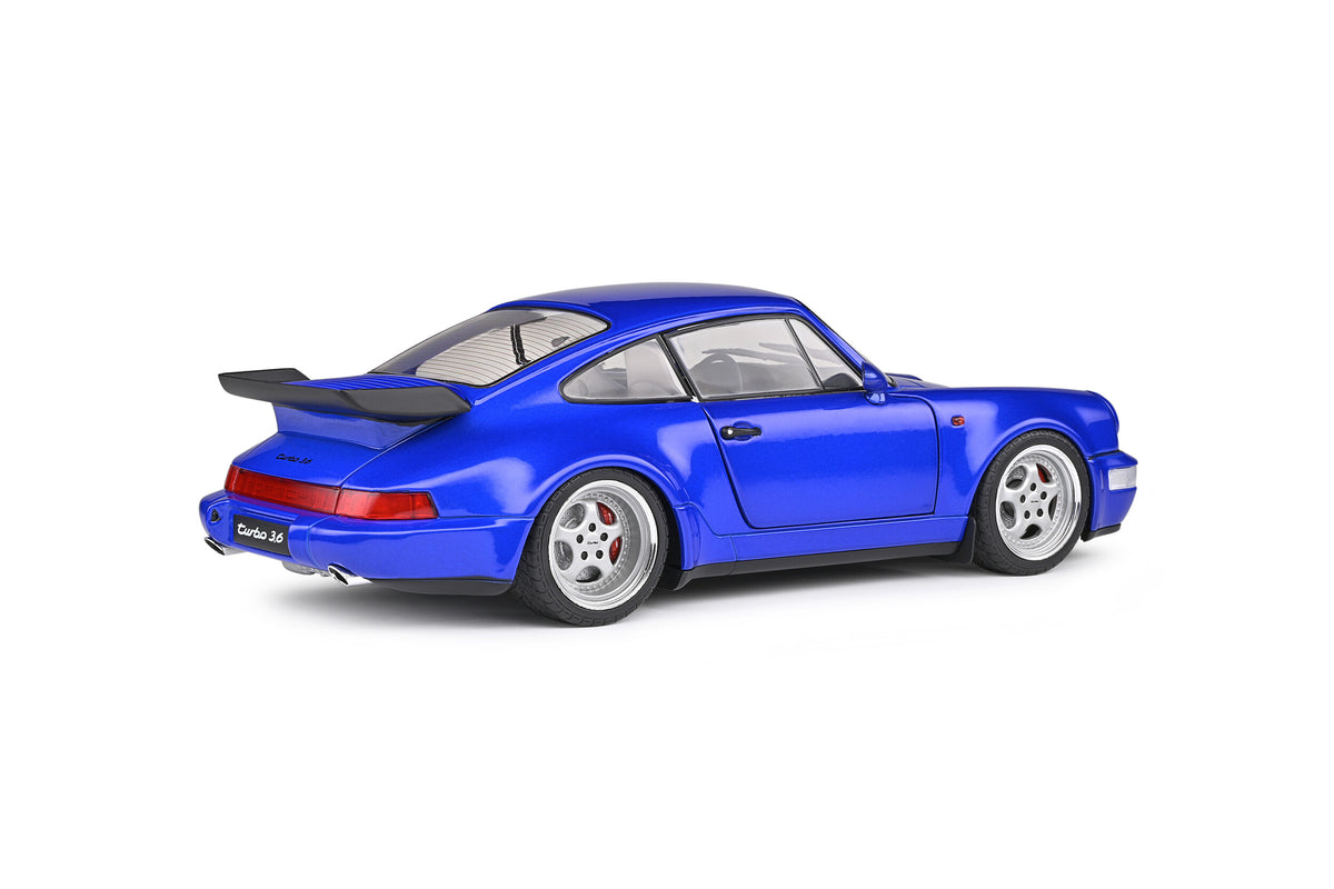 Solido 1990 Porsche 911 Turbo 3.6 964 Electric Blue 1:18 - New ...